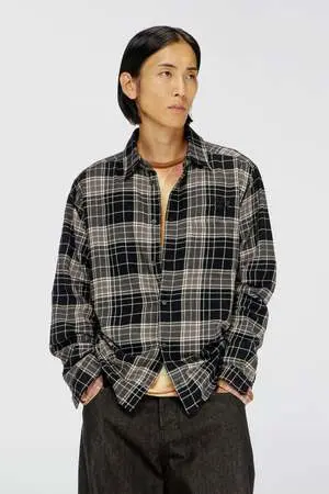 DIESEL® Distressed Shirt In Check Flannel