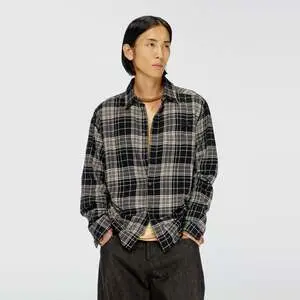 DIESEL® Distressed Shirt In Check Flannel - Multicolor