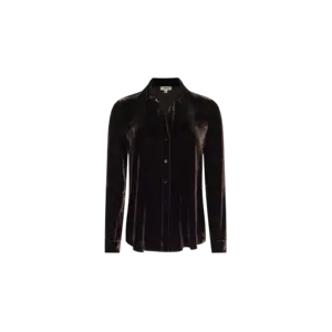 L'Agence Argo Velvet Blouse Top