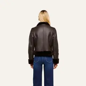L'Agence Glacia Shearling Jacket