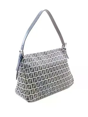 Fendi 2000-2010 Zucchino Canvas Mamma Forever Shoulder Bag
