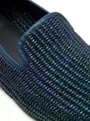 Manolo Blahnik Mario Woven Loafers