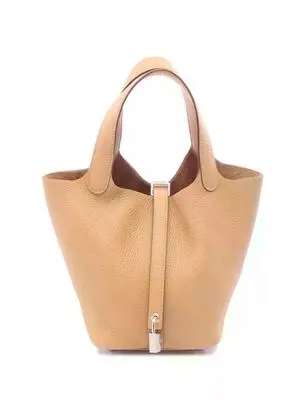 Hermès 2025 Clemence Picotin Lock 18 Handbag - Neutrals