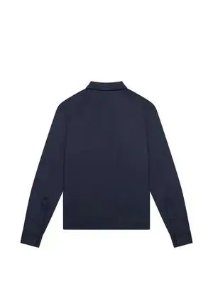 VALENZA Zip-neck Long-sleeve Polo Shirt