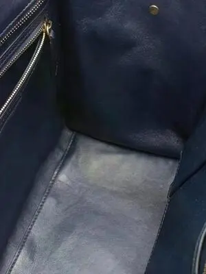 Celine 2010-2026 Mini Leather Luggage Tote Bag - Blue