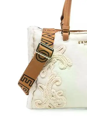 ERMANNO FIRENZE Crochet-embroidery Tote Bag