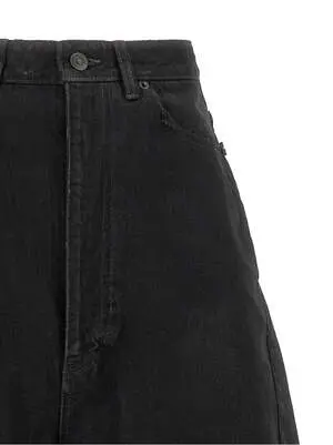 Balenciaga Barrel Leg Jeans - Black