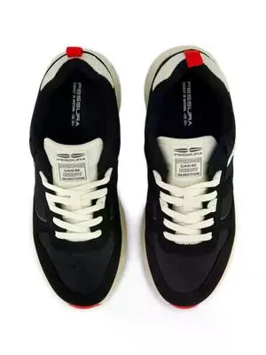 FESSURA Run 03 Logo-print Low-top Sneakers - Black