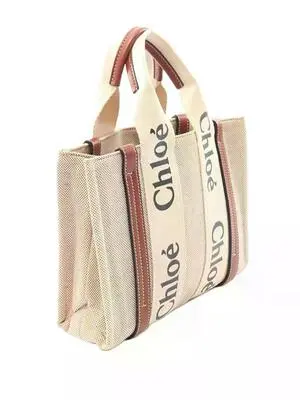 Chloé 2010-2026 Small Canvas Woody Tote Satchel