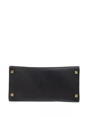 FERRAGAMO 1990-2000 Leather Gancini Top Handle Bag Satchel