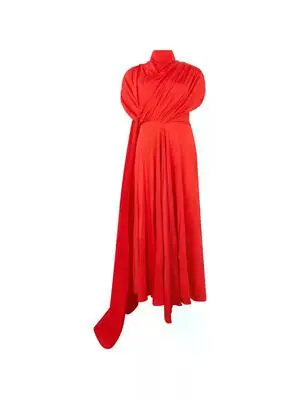 ELLERY Dolomith Asymmetric Back-train Maxi Dress