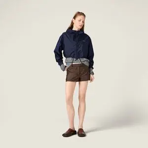 Miu Miu Technical Fabric Shorts - Ebony