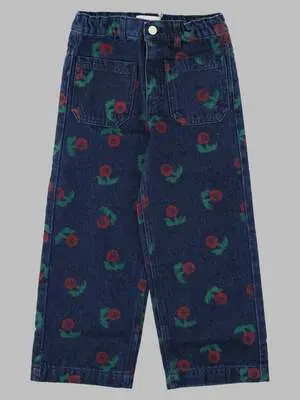 BOBO CHOSES Stamp Bloom All Over Denim Pants