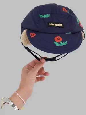 BOBO CHOSES Stamps Bloom All Over Winter Cap - Blue