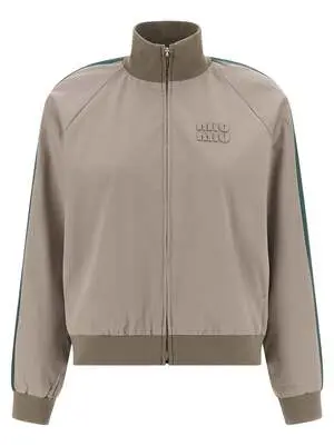 Miu Miu Bomber Twill Old - Gray
