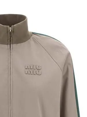 Miu Miu Bomber Twill Old - Gray