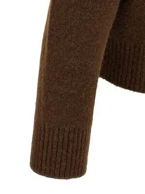 AMI Paris De Coeur' Polo Shirt - Brown