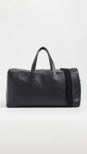 Shinola Canfield Pebbled Leather Duffle Bag - Black