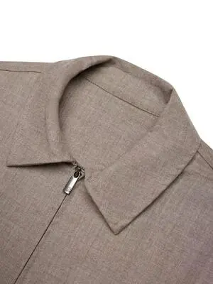 VALENZA Zip-up Long-sleeve Overshirt