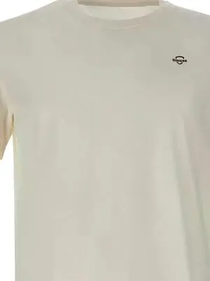 BLAUER. Logo-print T-shirt - Neutrals
