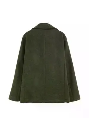 ROY ROGER'S Melton Double-breasted Pea Coat