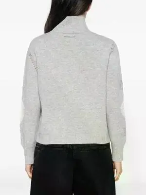 ERMANNO FIRENZE Argyle Crochet-knit Sweater