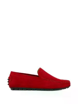 ATELIER VERDI Suede Driver Loafers