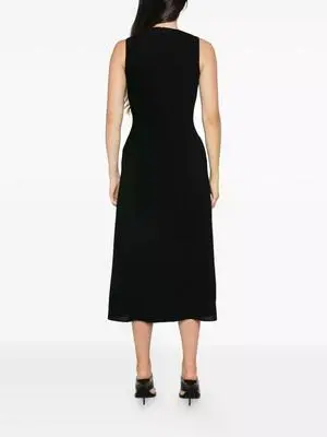 Moschino Cut-out Embroidered Midi Dress
