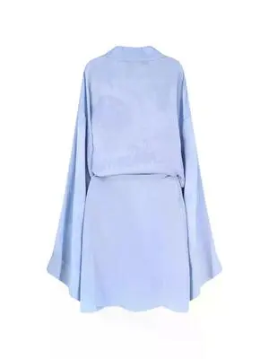 Balenciaga Wrap Silk Mini Dress