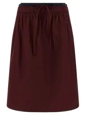 Prada Double Layer Elastic Skirt - Multicolor