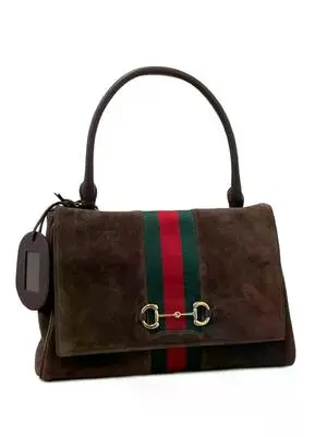 Gucci Medium Paparazzo Suede Tote Bag - Brown