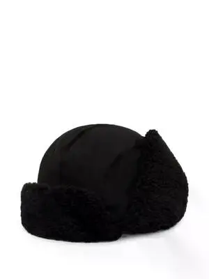 KANGOL Expedition Fleece-trim Trapper Hat - Black