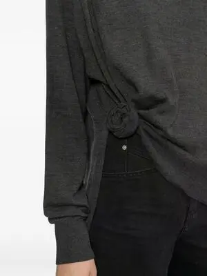 Magda Butrym Knotted Turtleneck Sweater