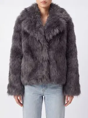 SWORD 6644 Fur Coat - Grey
