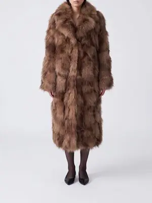 SWORD 6644 Fur Coat - Brown