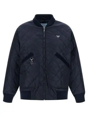 Prada Quilted Hooded Jacket