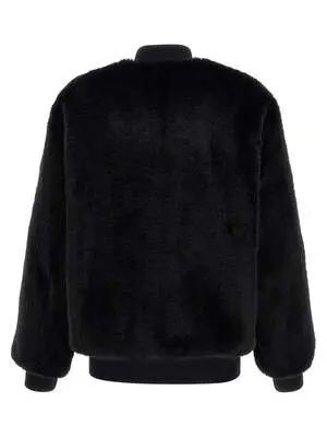 Prada Eco-fur And Re-nylon Reversible Bomber Jacket