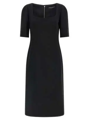 Dolce & Gabbana Dolce&Gabbana Women Double Crêpe Dress Black