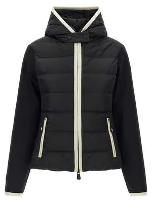 Moncler Padded Zip-up' Cardigan - Black
