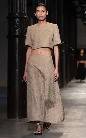 HEIRLOME Ryan Silk Maxi Skirt - Tan