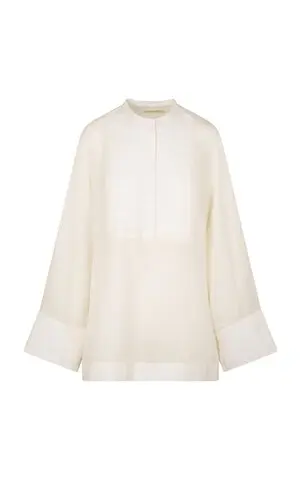 HEIRLOME Meera Linen-blend Top