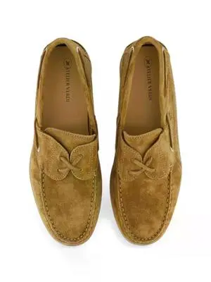 ATELIER VERDI Suede Boat Shoes