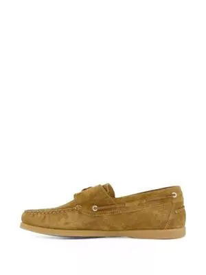 ATELIER VERDI Suede Boat Shoes