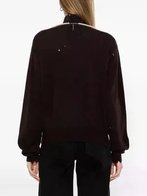 Mihara Yasuhiro Pearl Distressed Sweater