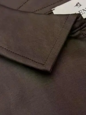 VALENZA Supima Zip-collar Long-sleeve Polo Shirt