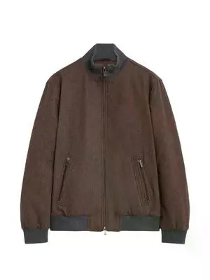 Pal Zileri Zip-up Wool Bomber Jacket