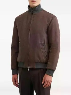 Pal Zileri Zip-up Wool Bomber Jacket