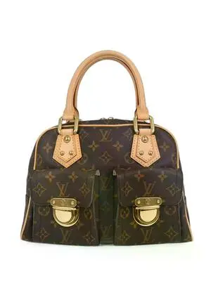 LOUIS VUITTON Pm Manhattan Monogram Handbag - Brown
