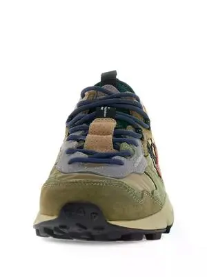 FLOWER MOUNTAIN Lenzan Suede-panelled Sneakers