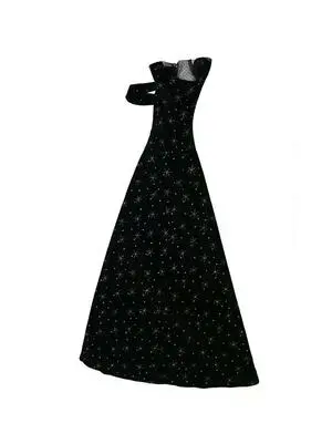 Valentino Garavani Star-print Cold-shoulder Dress